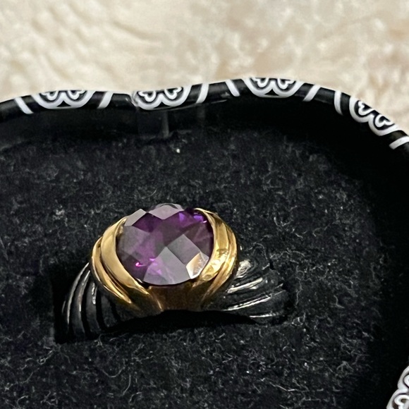 Jewelry | David Yurman Look Alike Amethyst Ring Euc Sz 65 | Poshmark